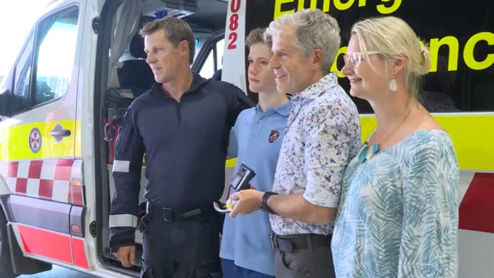 YOUNG MAN REUNITED WITH RESCUER SEVEN MONTHS AFTER CLIFF FALL – NBN News
