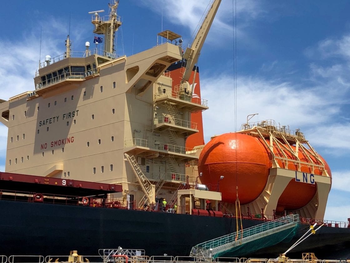 LNG CARGO VESSEL ARRIVES AT KOORAGANG – NBN News