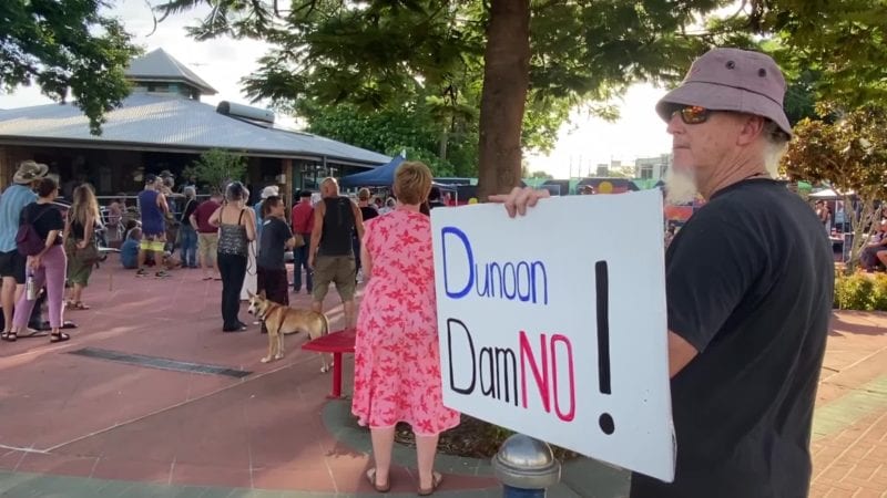 DOZENS GATHER FOR DUNOON DAM PROTEST IN LISMORE’S CBD – NBN News