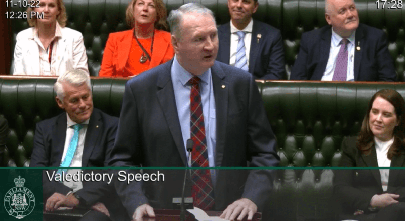 Stephen Bromhead says farewell to State Parliament – NBN News