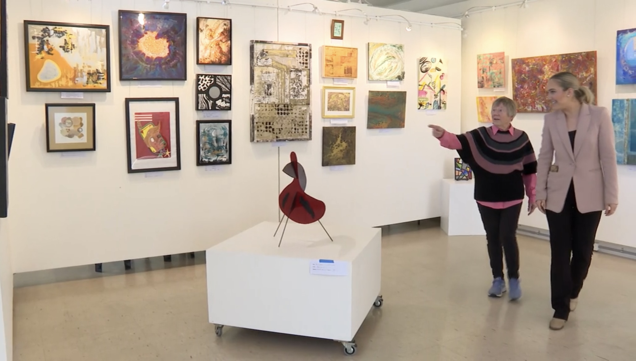 Abstract art exhibition sparks imagination in Forster – NBN News