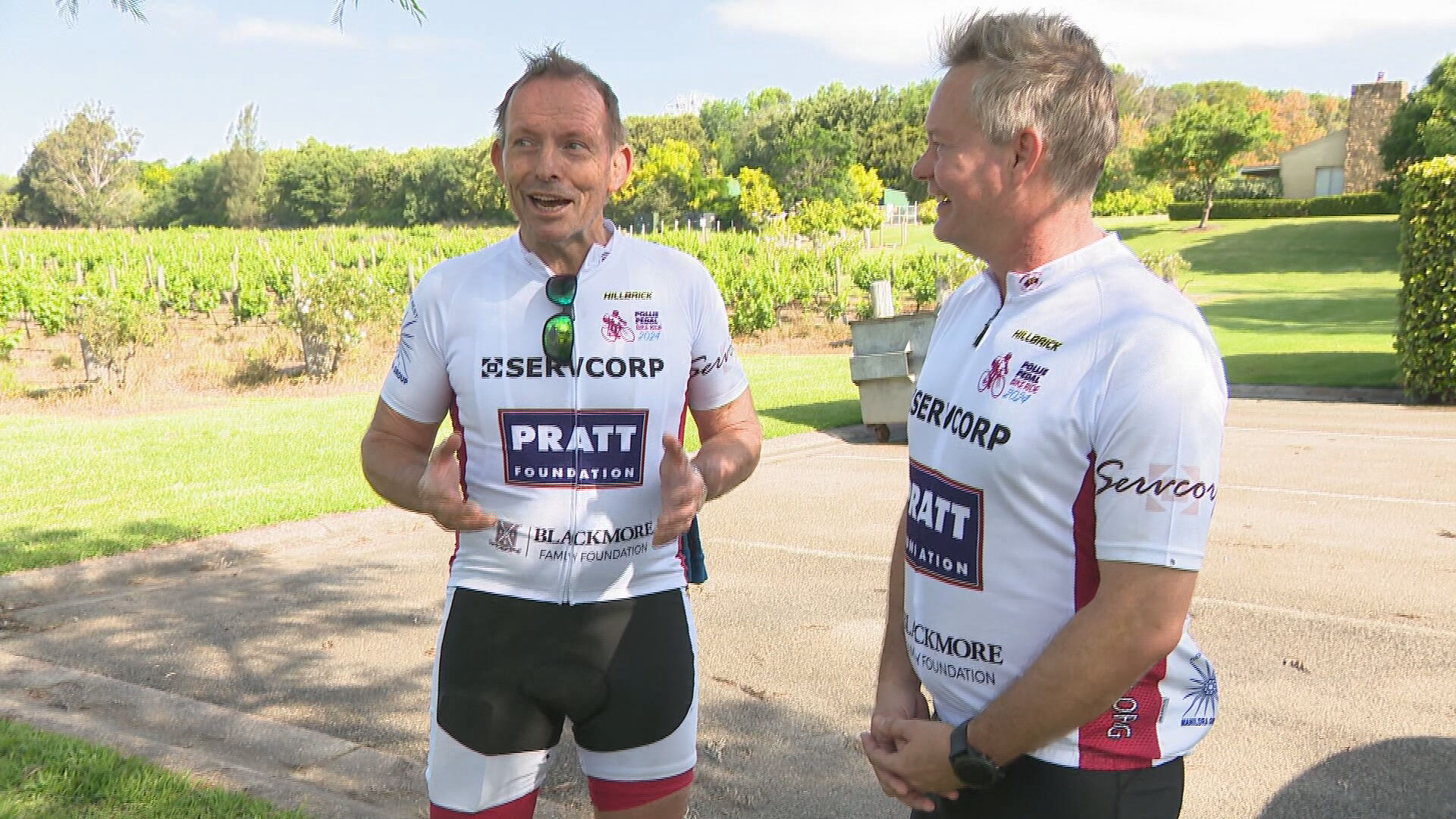 Tony Abbott rides through Hunter Valley for ‘Pollie Pedal’ fundraiser ...