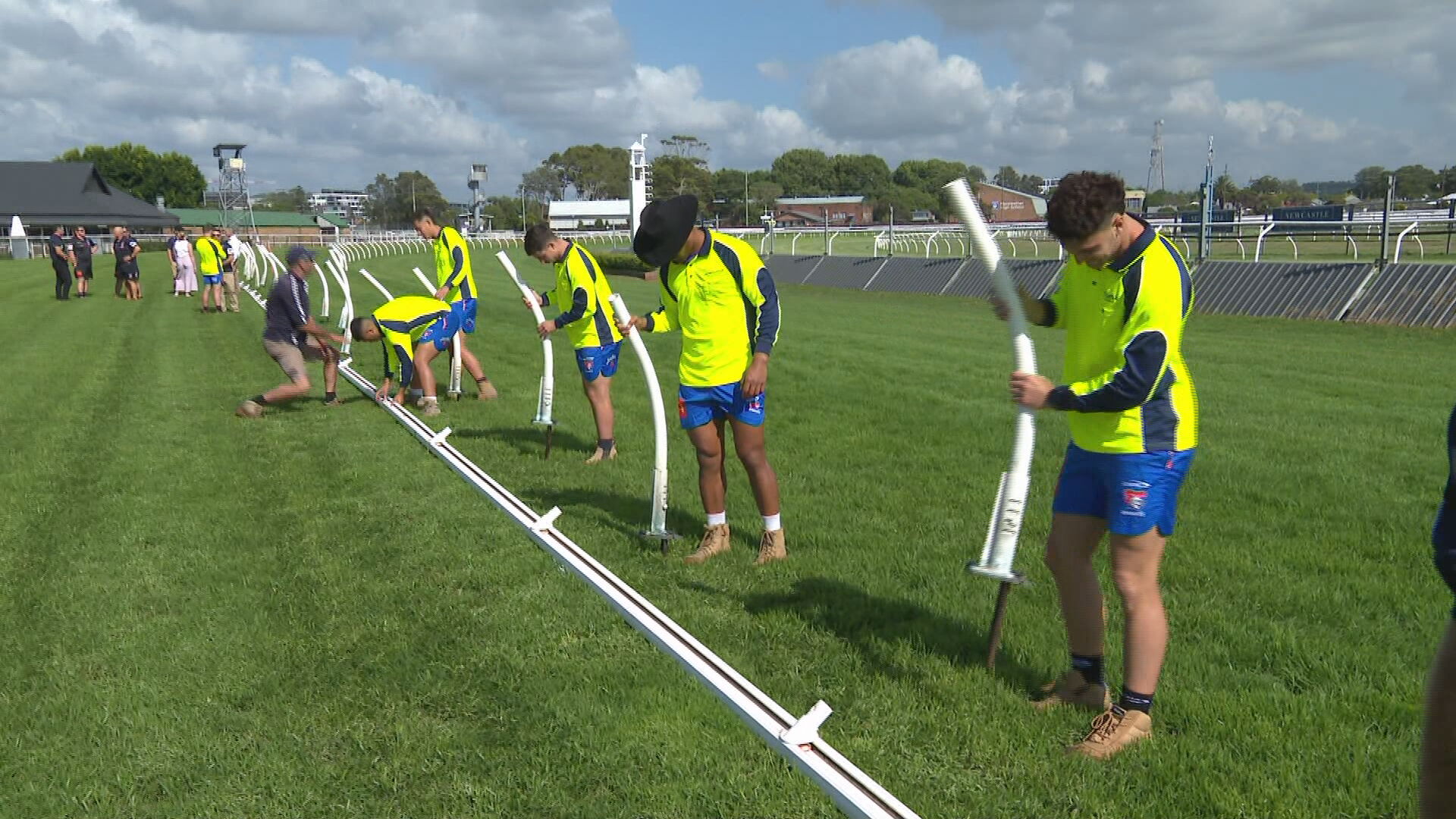 Knights players on the tools at the track – NBN News