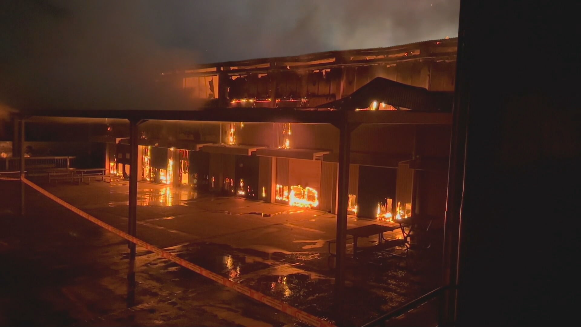 Large fire at Glendale Technology High School sparks police ...